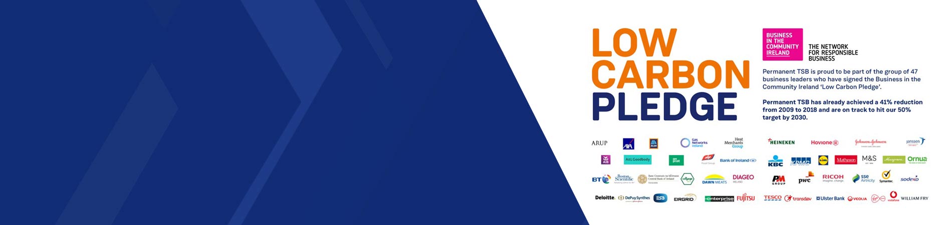 Permanent TSB Signs the Low Carbon Pledge | permanent tsb