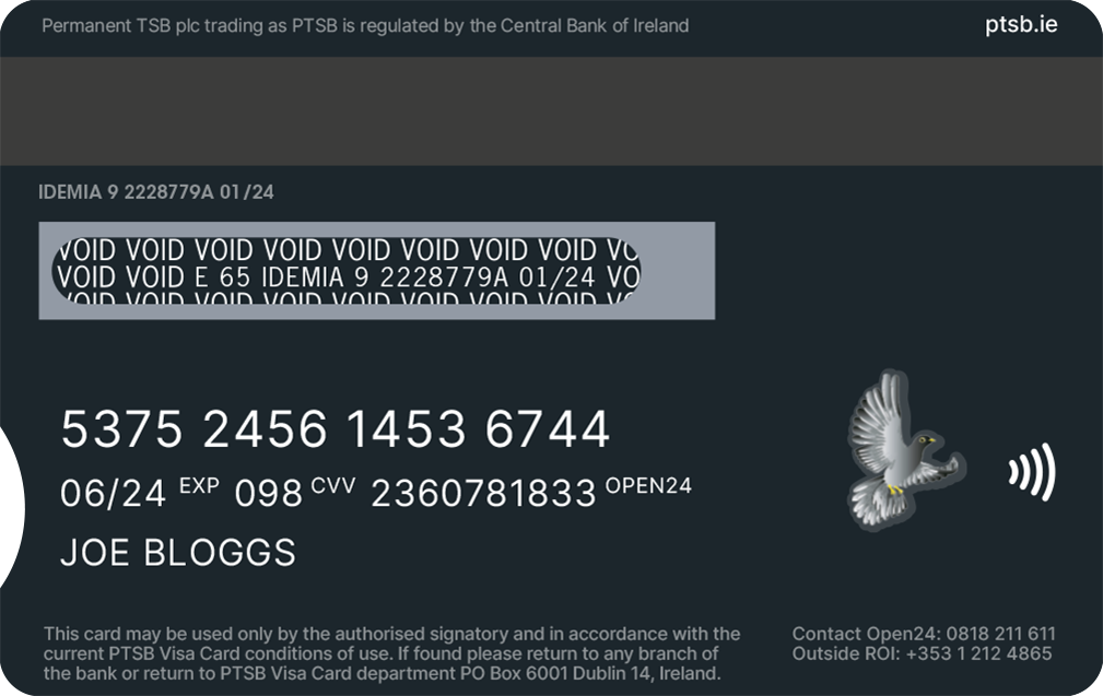 Our Visa Debit Cards | PTSB